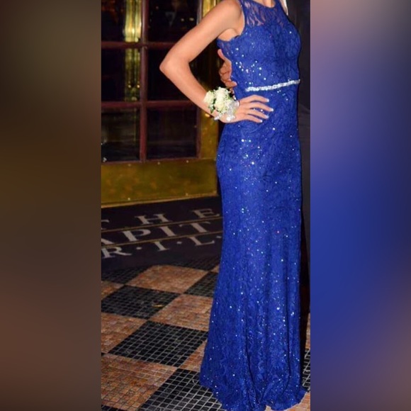Jodi Kristopher | Dresses | Jodi Kristopher Long Blue Prom Dress | Poshmark
